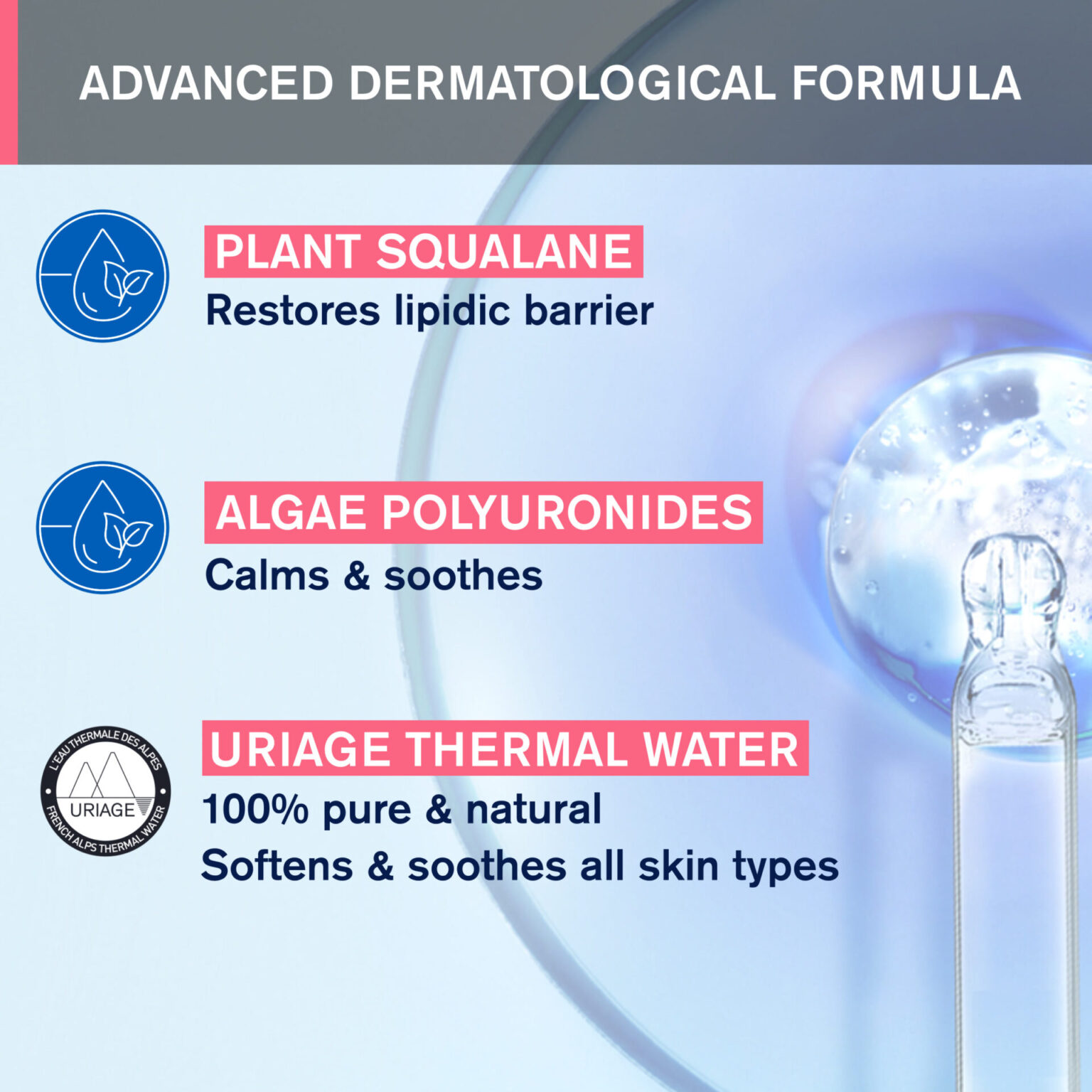 Uriage Tolederm Control Fresh Soothing Eye Counter Cream 15ml